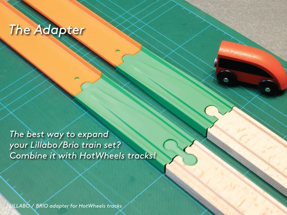 Train Tracks to HotWheels Adapter by mmeraMakerWorld: Download Free 3D ...