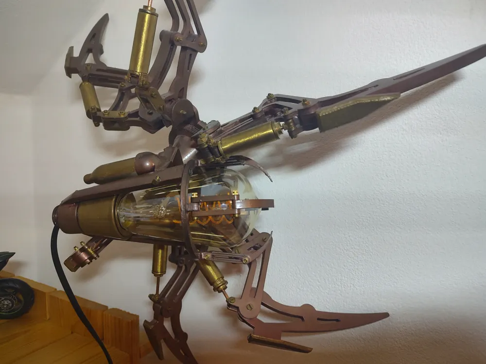 Steam Punk Robot Lamp by DracekDO - MakerWorld