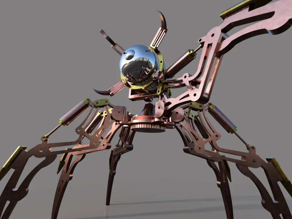 Steam Punk Robot Lamp by DracekDO - MakerWorld