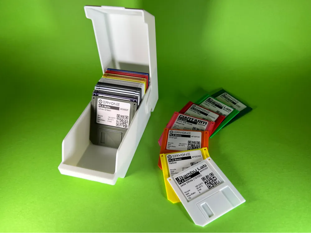 Floppy New filament sample - Vintage Box - Free 3D Print Model - MakerWorld
