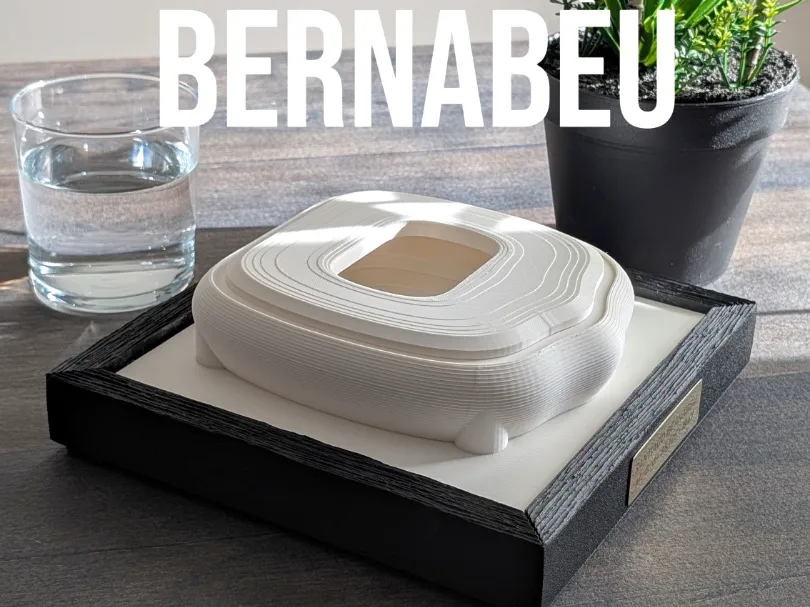Estadio Santiago Bernabeu, Real madrid Stadium - Free 3D Print Model ...