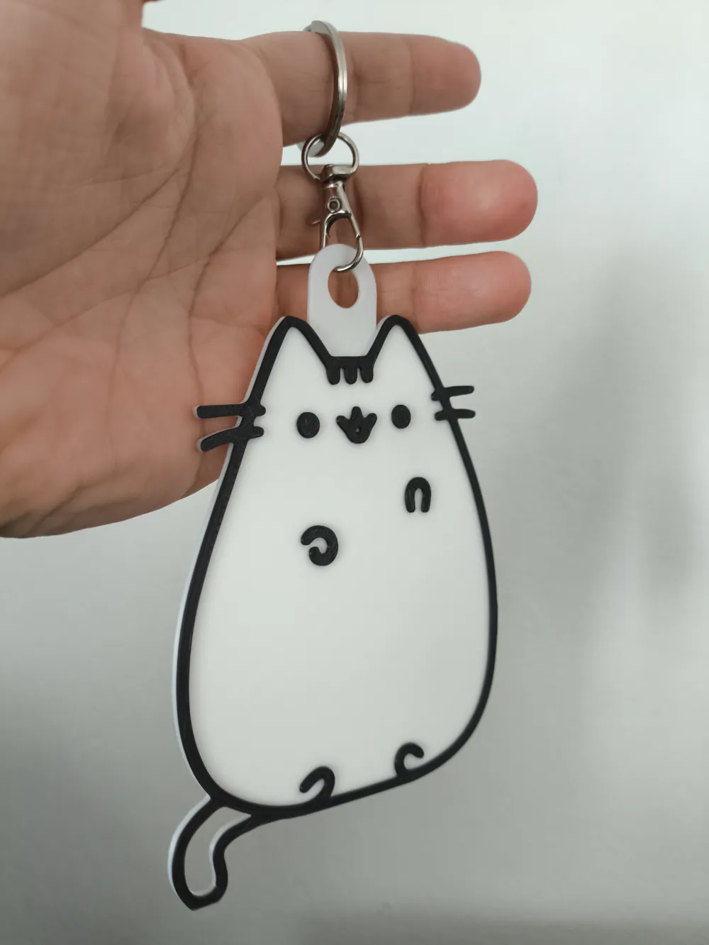 Keychain Pusheen meme cartoon by AlemDeIdeias3D - MakerWorld