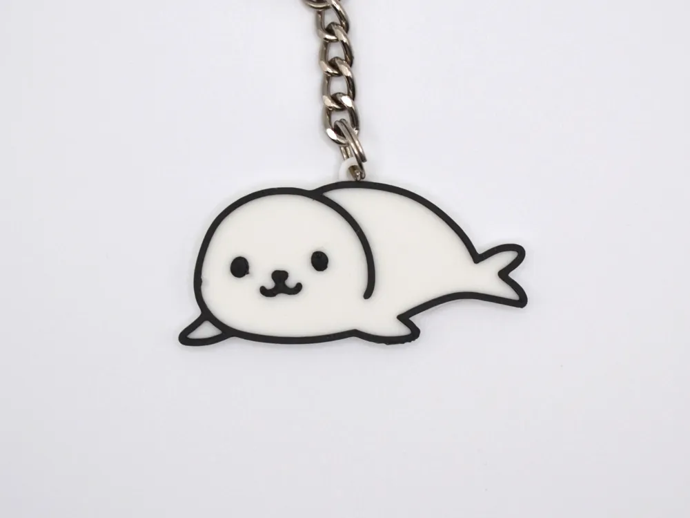 Cute Seal Keychain Keyring Animal Key Chain Ornament by oggy - MakerWorld
