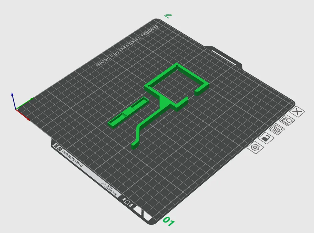 A1 x axis cable retainer by ThaMayker - MakerWorld