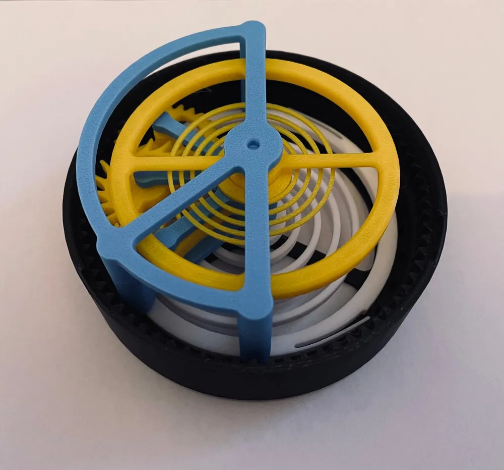 Clock Escapement Mechanism Desk Toy - Free 3D Print Model - MakerWorld