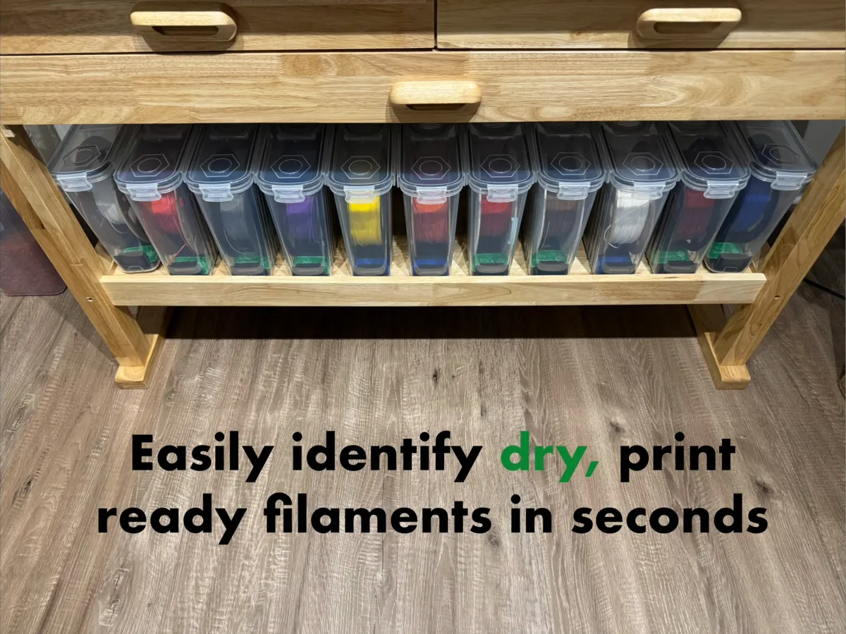 Wet and Dry Filament Indicators - Free 3D Print Model - MakerWorld