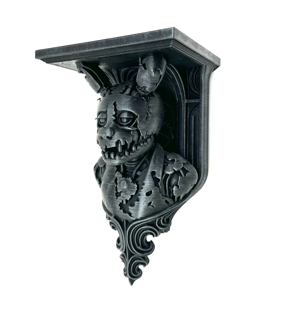 Five Nights at Freddys Springtrap wall shelf - Free 3D Print Model ...