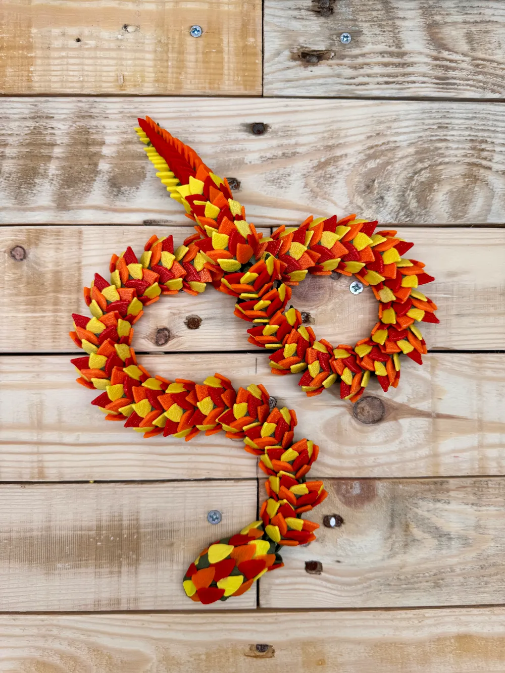 colours of fall leaf snake by ENIQUE3D MakerWorld: Download Free 3D Models