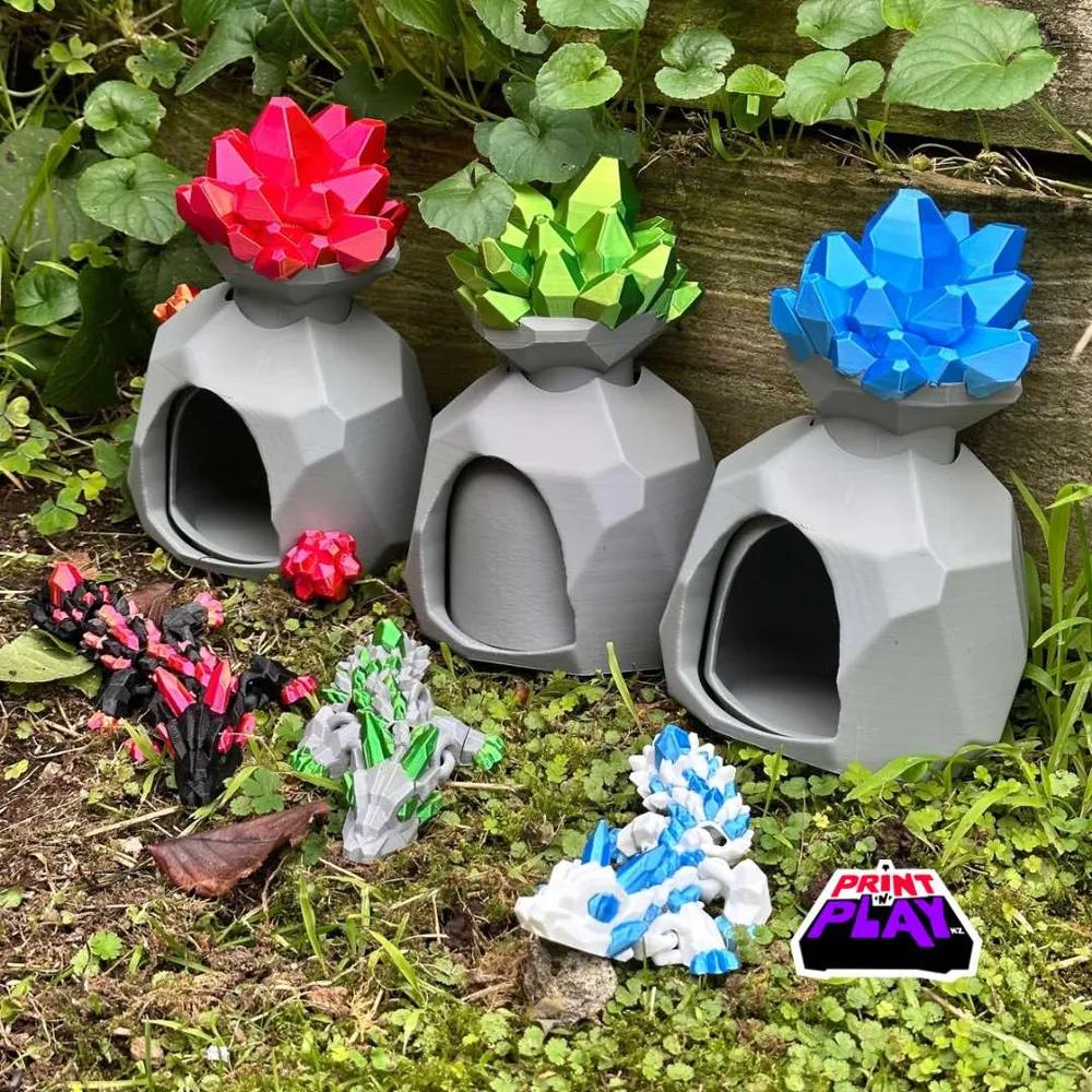 Crystal Rock Pup by Print N Play MakerWorld: Download Free 3D Models