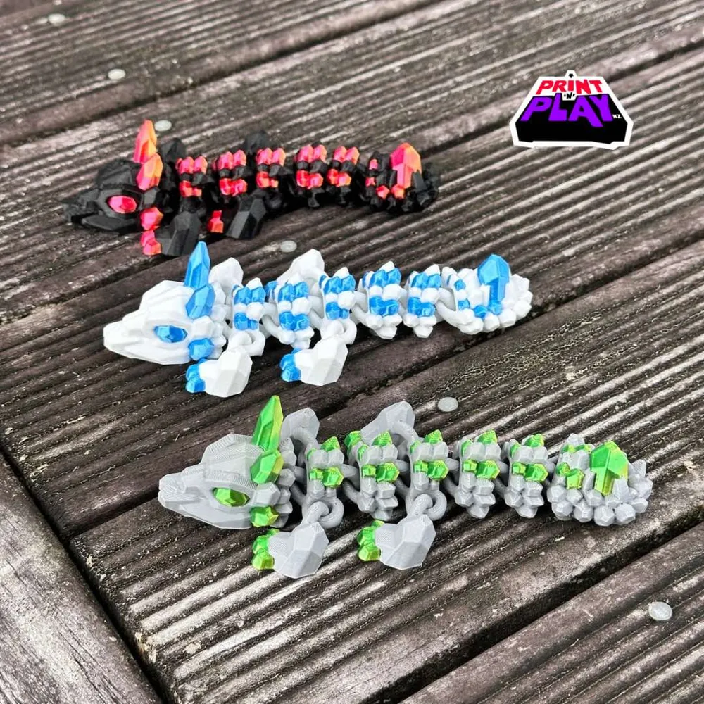 Crystal Rock Pup by Print N Play MakerWorld: Download Free 3D Models