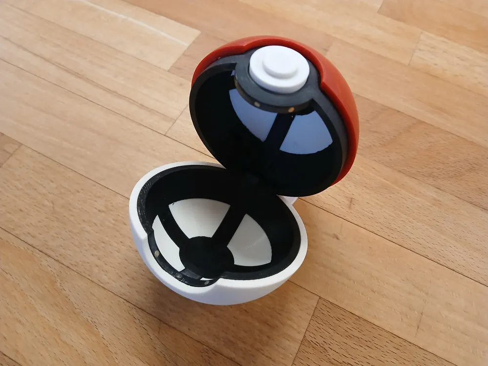 Pokéball with magnetic lid - Free 3D Print Model - MakerWorld