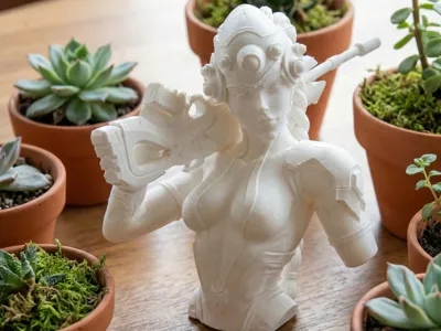 Busto de Widow Maker Overwatch Modelo de impresión 3D 170 - Modelo de ...