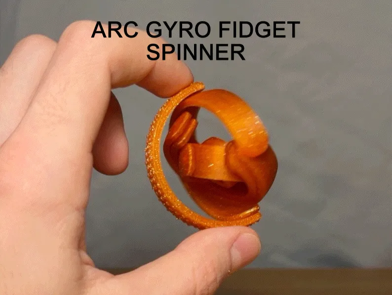 Arc Gyro Fidget Spinner - Free 3D Print Model - MakerWorld