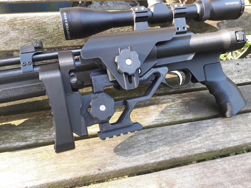 Fully Adjustable AR Stock - Free 3D Print Model - MakerWorld