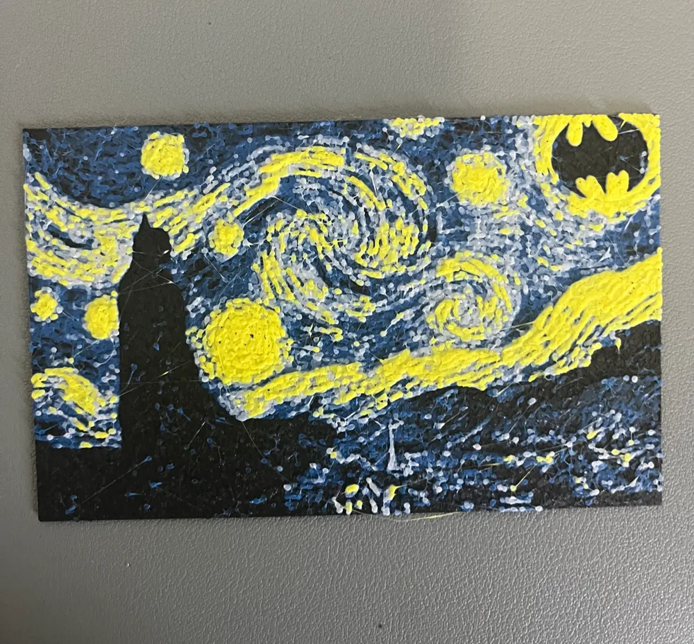 The starry night batman - HueForge by marcoppari - MakerWorld