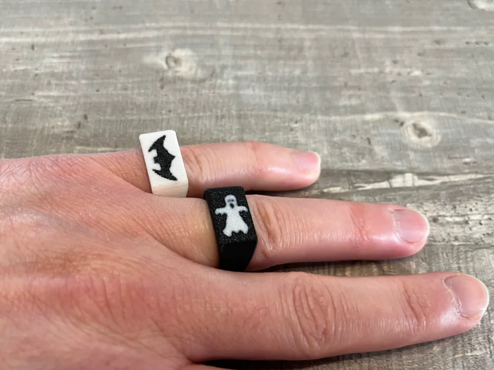 Ring Ghost / Bat for Halloween by Mr.T 3D MakerWorld: Download Free 3D ...