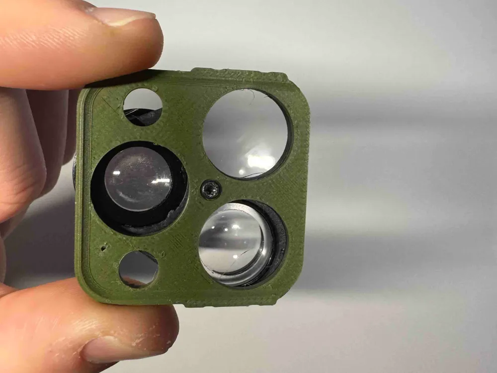 iPhone clip-on lens adapter for Spigen Optik Armor by bruco - MakerWorld