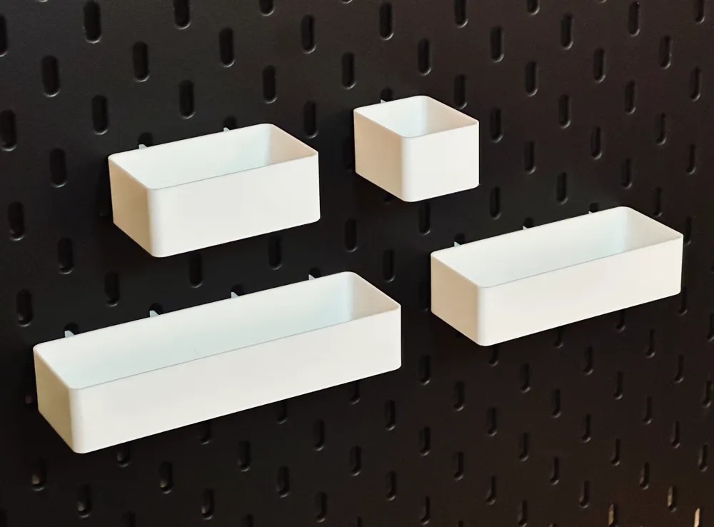 Ultralight Bins for IKEA Skadis - 4 Sizes - Free 3D Print Model ...