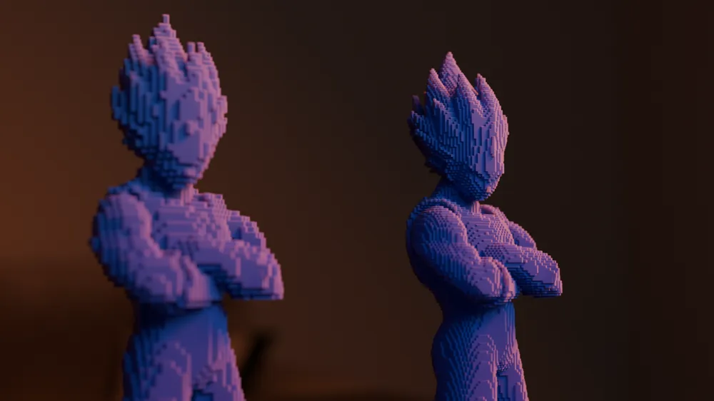 Pixel Style 8-bit Vegeta / Dragon Ball by theStonefox - MakerWorld