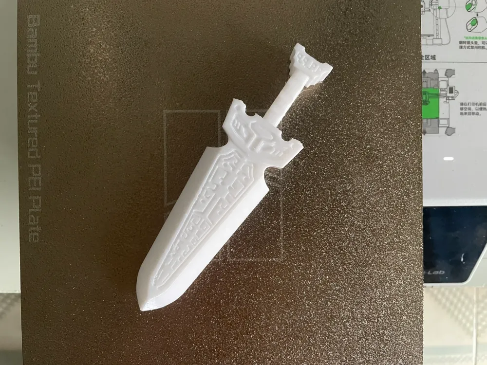 Azure Cloud Sword - Free 3D Print Model - MakerWorld