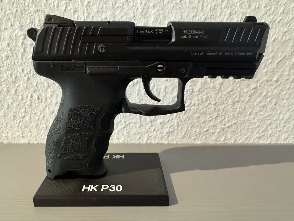 Heckler&Koch P30 Gun Stand - Free 3D Print Model - MakerWorld