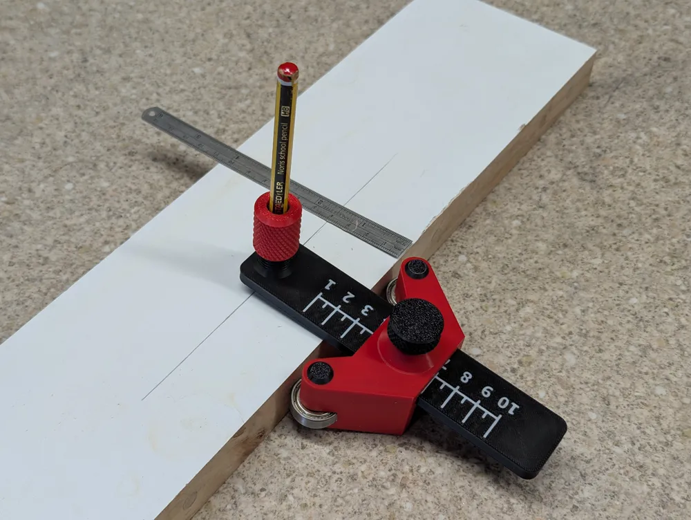 Ferramenta de marcação de bordas paralelas para bordas retas e curvas ...