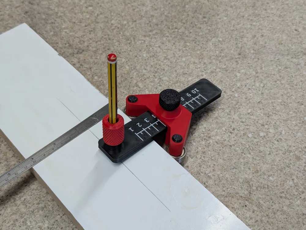 Ferramenta de marcação de bordas paralelas para bordas retas e curvas ...