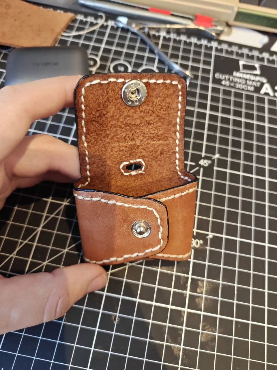 Leather realme Buds Air7 Pro Case Pattern Template - Free 3D Print ...