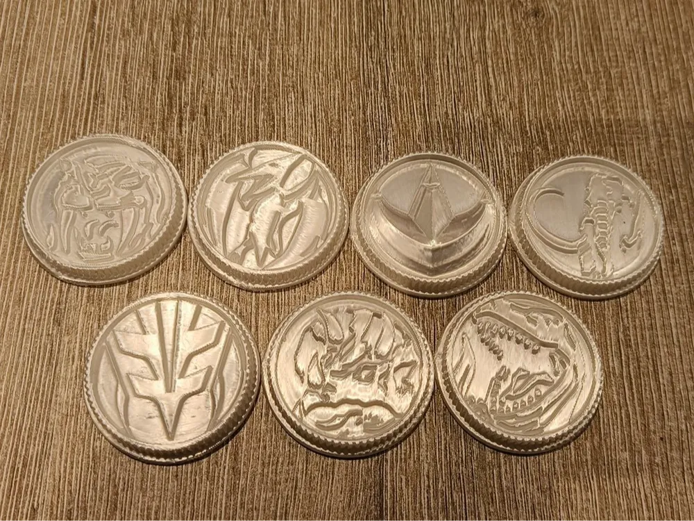 Power Rangers Coins by 3DPrintsForYou MakerWorld: Download Free 3D Models