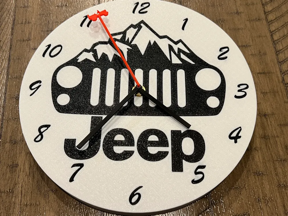 Jeep Clock with custom clock hands by UncleSean23 - MakerWorld