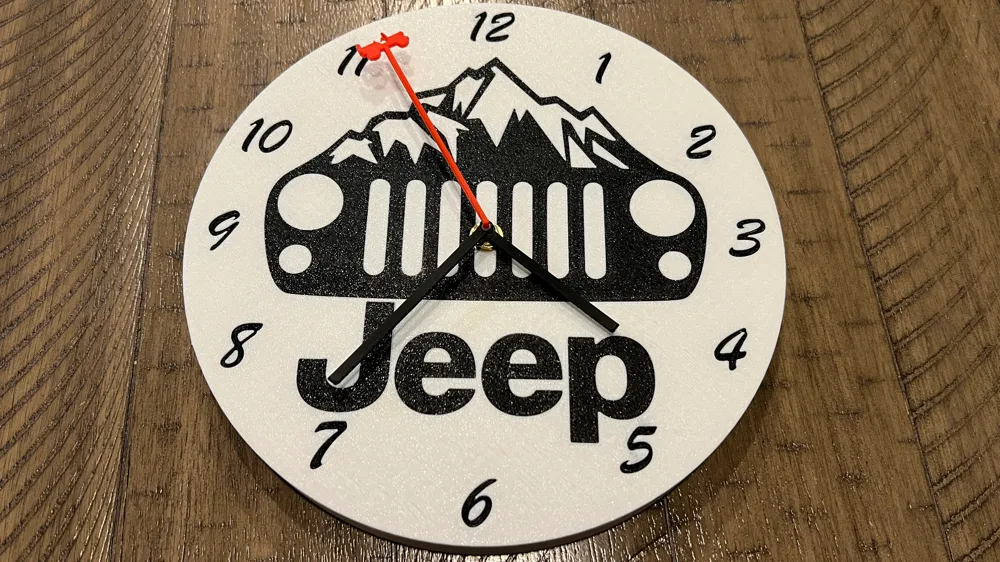Jeep Clock with custom clock hands by UncleSean23 MakerWorld: Download ...