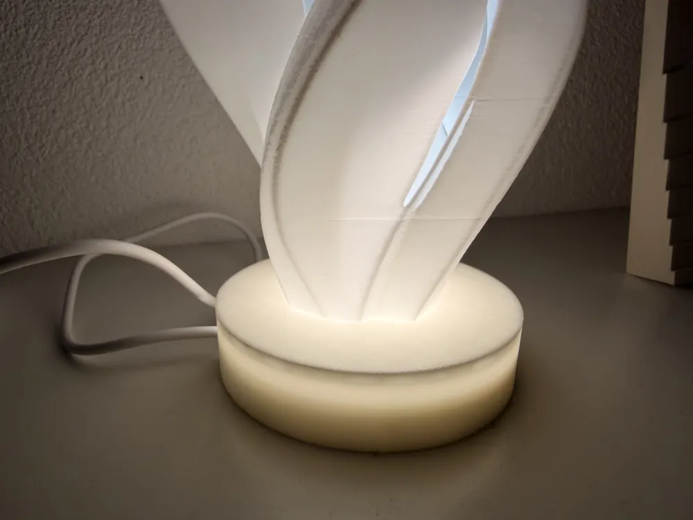 Organic Spiral Lamp for LED-Kit-001 - Free 3D Print Model - MakerWorld