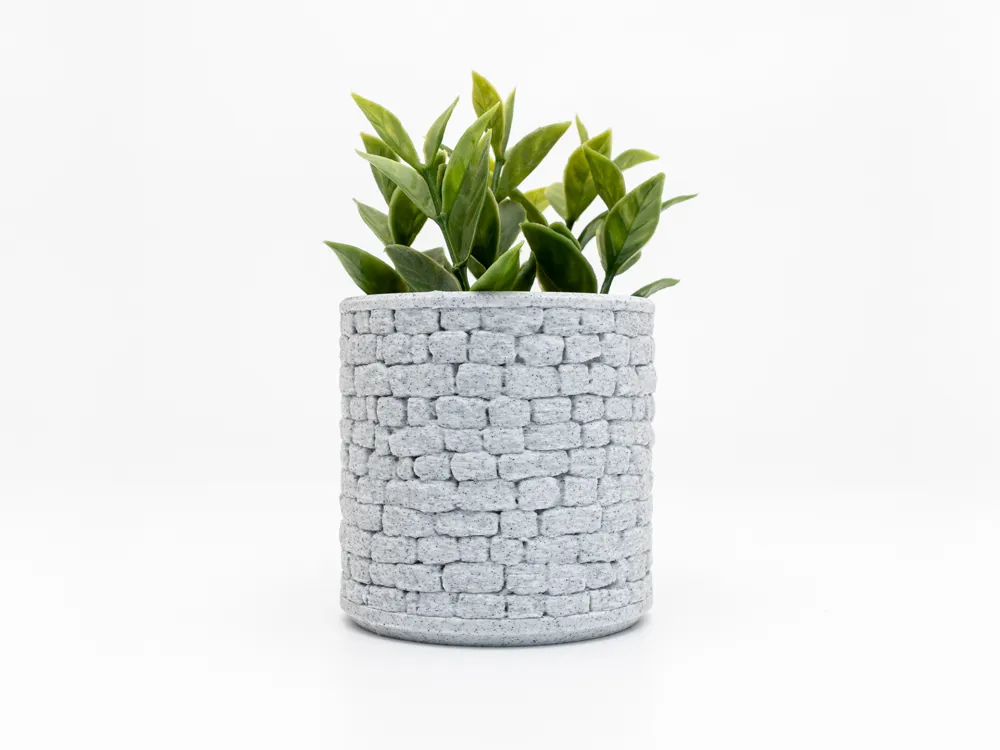 Stone Wall Planter Round by Bamingo DesignMakerWorld: Download Free 3D ...