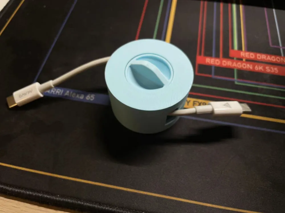 USB Cable Winder Stackable Remixed by wikky250 - MakerWorld