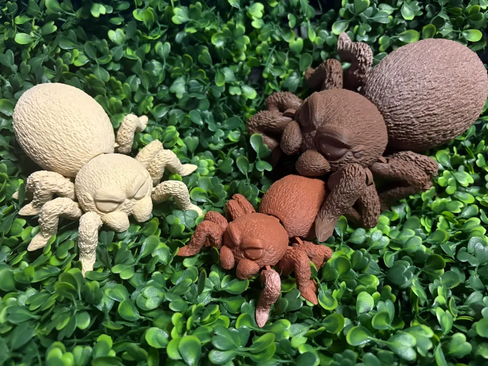 Flexi Cute angry spider by Valkyrie Forge MakerWorld: Download Free 3D ...