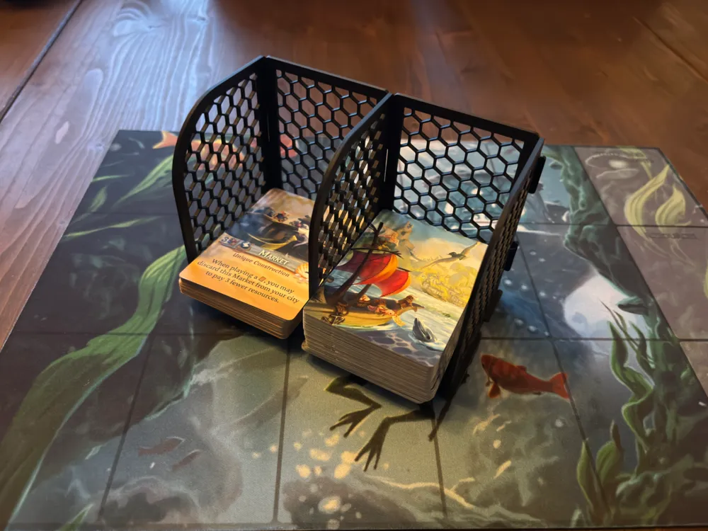 Card draw/discard Double side by side tray kit by Patrick.ten.broeke ...