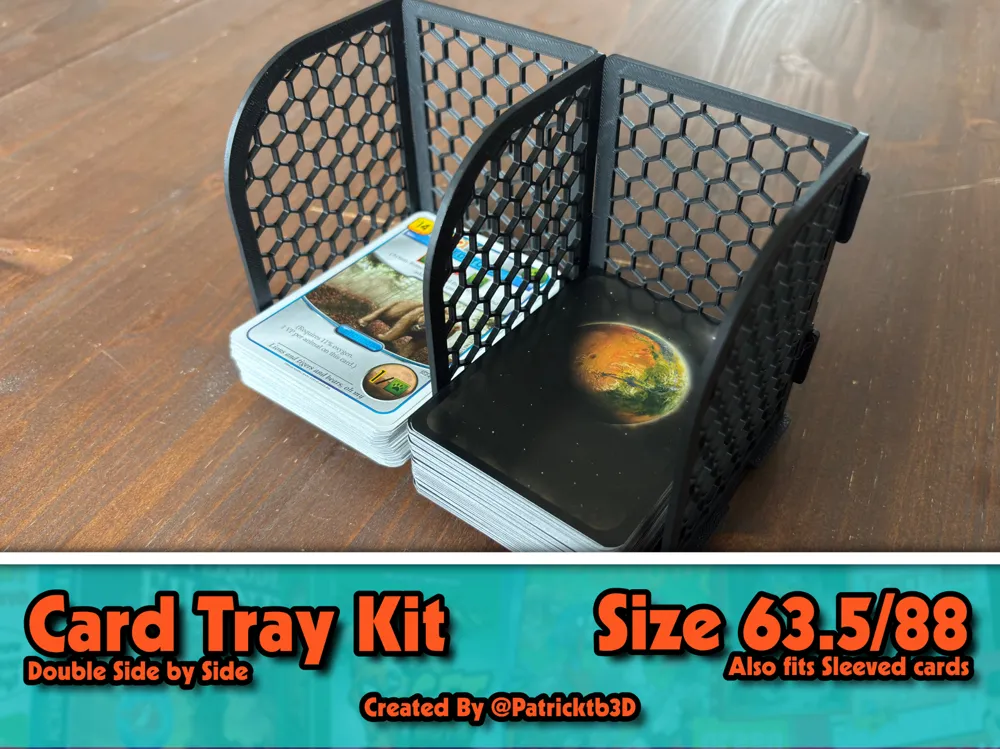 Card draw/discard Double side by side tray kit by Patrick.ten.broeke ...