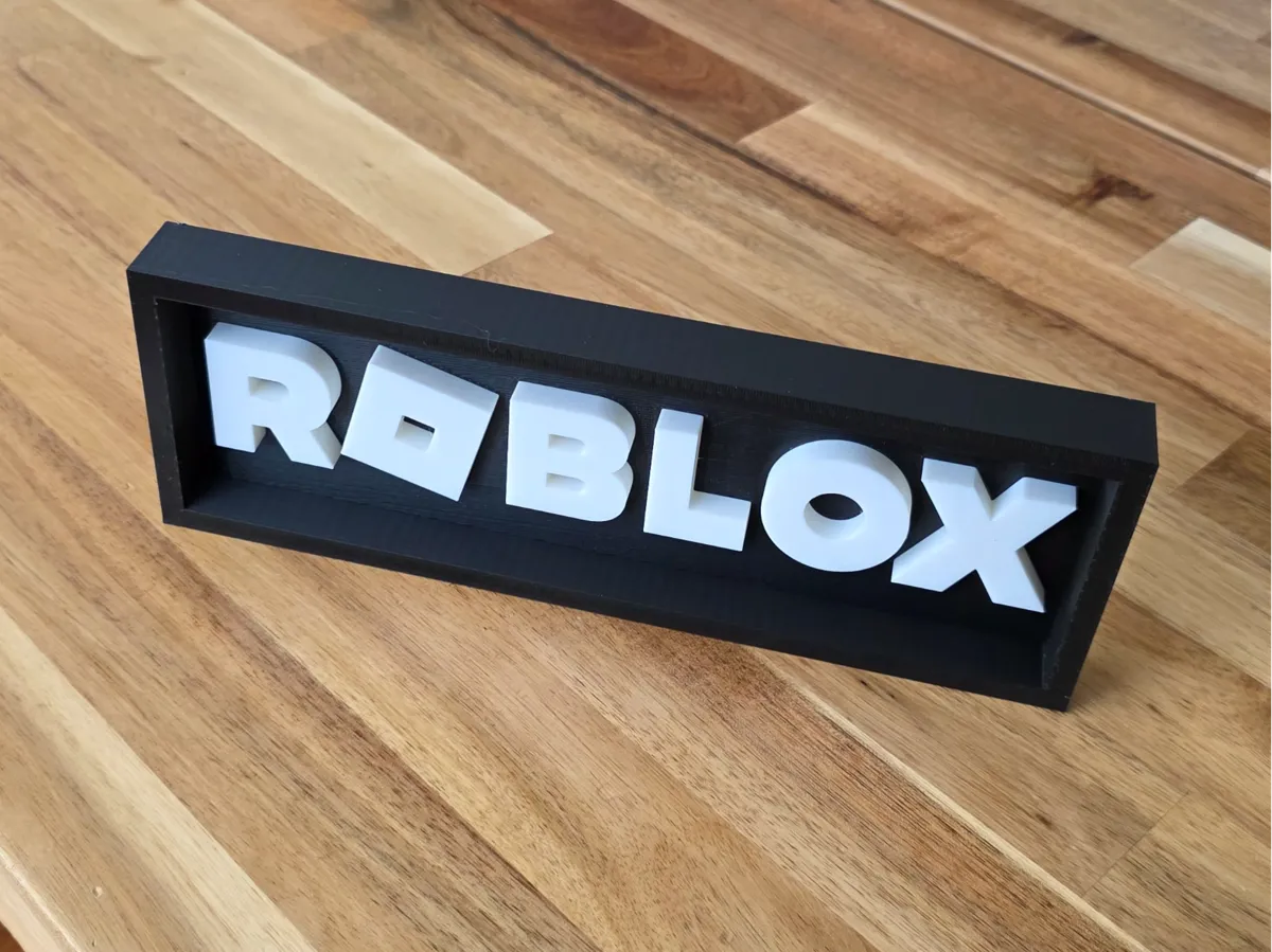 Roblox Logo Display Sign - Free 3D Print Model - MakerWorld
