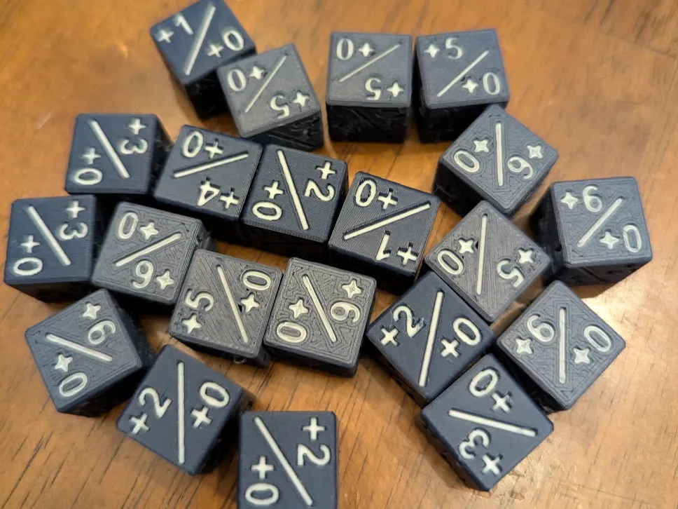 +1/+0 dés compteur de puissance MTG - Modèle d'Impression 3D Gratuit ...