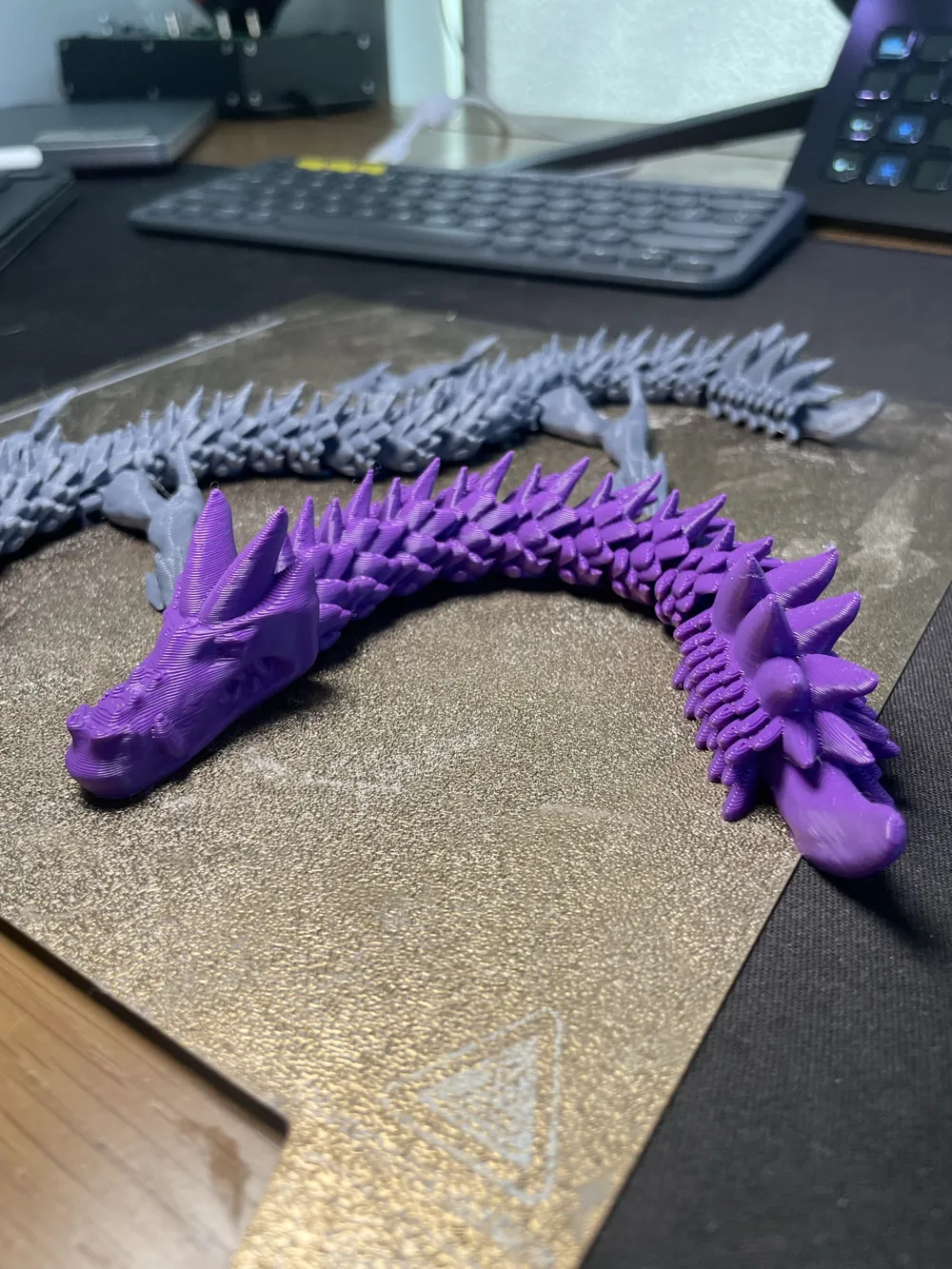 FLEXI FIDGET DRAGON PRINT IN PLACE - Free 3D Print Model - MakerWorld