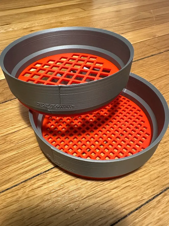 Sand and Rock Classifier Sieve Stack by PowerScan - MakerWorld