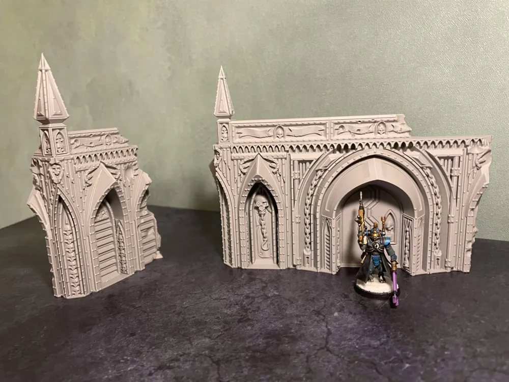 Wargame terrain Small ruin 2 Grimdark Gothic by Wargame Terrain Print ...