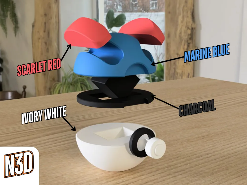 Grande Palla - Collezione Poké Ball Pokémon da N3D - Maker World