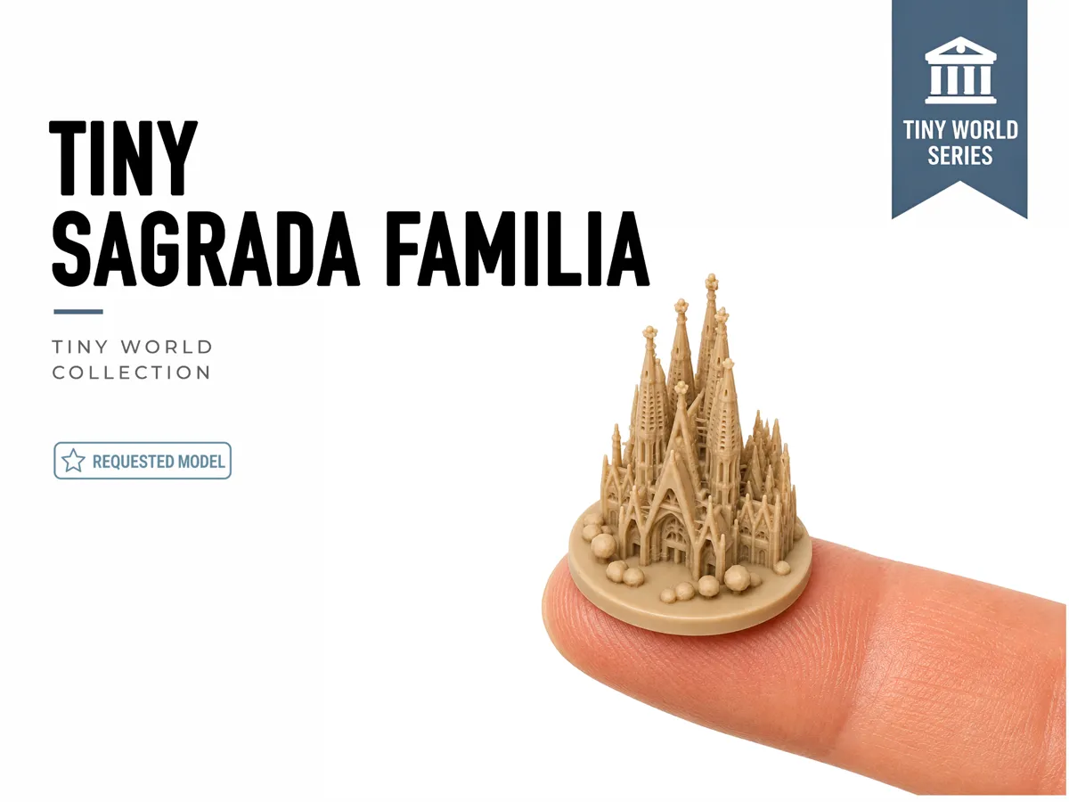 Tiny Sagrade Familia - Mini World Series - Free 3D Print Model - MakerWorld