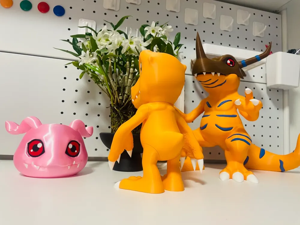 Remake: Digimon - Agumon (Multi-color Assembly) by 手残的Leo - MakerWorld