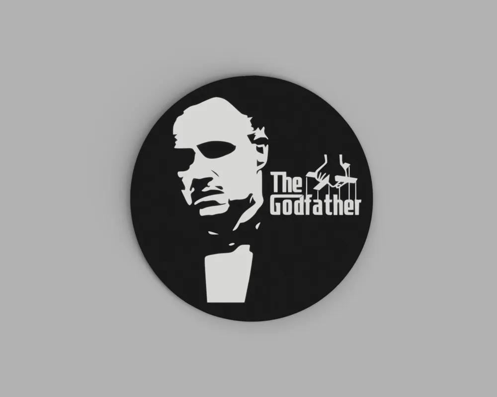 The Godfather logo coaster by jakubhroch - MakerWorld