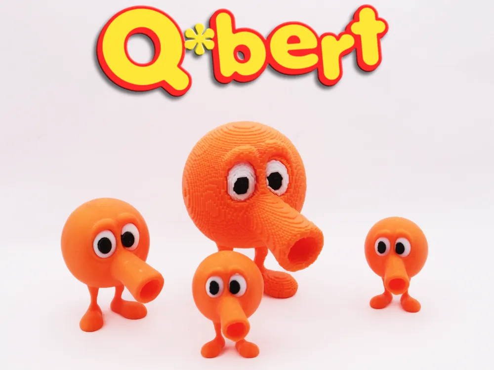 Q*bert - Free 3D Print Model - MakerWorld