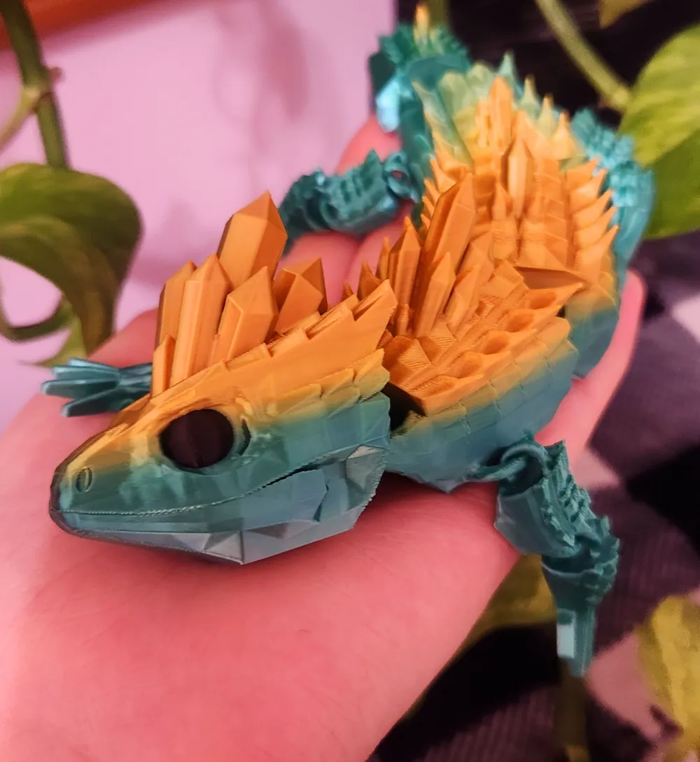 armadillo crystal lizard by KnarrCreates - MakerWorld