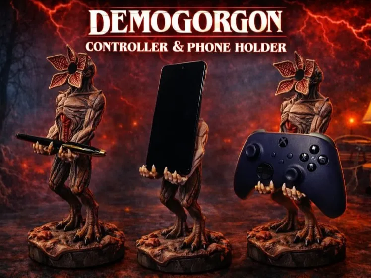 Stranger Things-Suporte para Telefone e Controle Demogorgon - Modelo ...