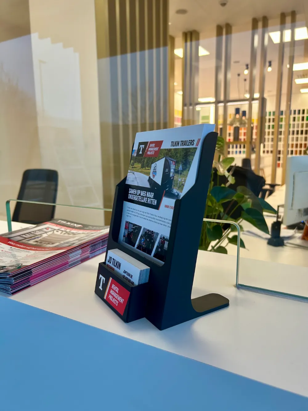 Flyer stand A5 & business card holder (NO LOGO) Remixed by LJ Designs ...